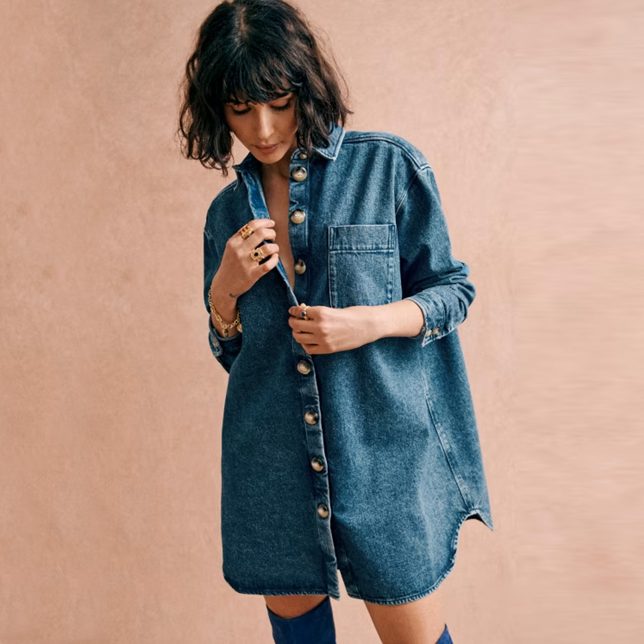 How To Wear // A Denim Dress - Rachel Love